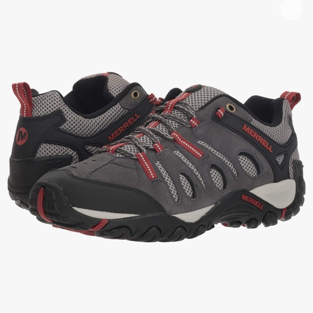 Merrell Leather Crosslander Vent Hiking Shoes Granite… - Gem